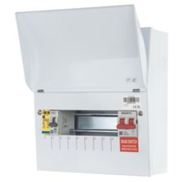 Lewden PRO 11-Module 7-Way Part-Populated Main Switch Consumer Unit ...
