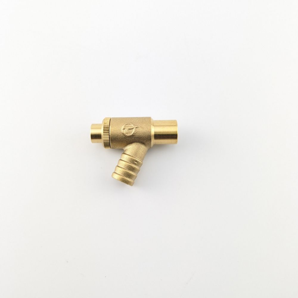 Tesla Compression/Solder Ring Drain-Off Cocks 15mm 5 Pack - Screwfix