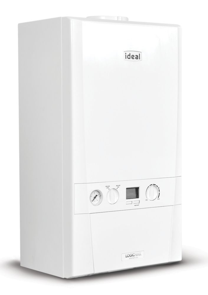 Ideal Heating Logic Max System S30 Gas System Boiler White - Screwfix