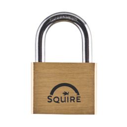 Squire LN5 Brass Keyed Alike Water-Resistant Padlock 50mm - Screwfix