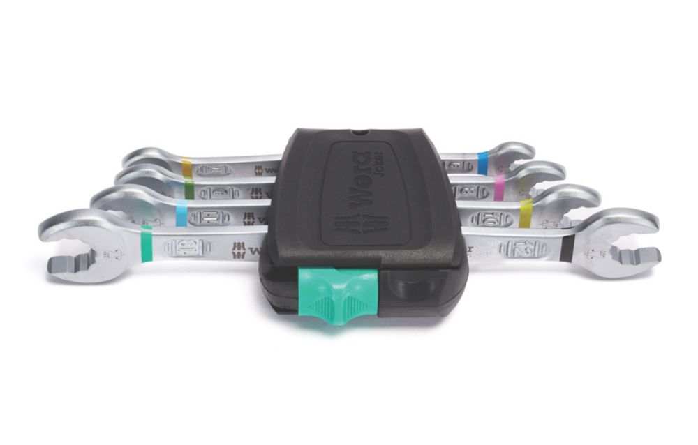 Wera 6005 Joker 4 (1) Open-Ended Spanner Set 4 Pcs - Screwfix