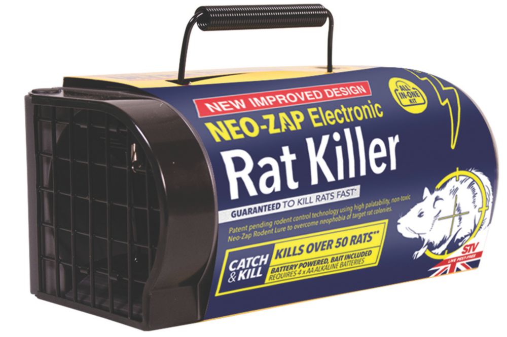 The Big Cheese Plastic Battery-Powered Rat Electric Rat Killer - Screwfix