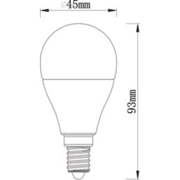 LAP Myko E14 Mini Globe RGB & White LED Smart Light Bulb 4.2W 470lm ...