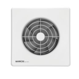 Manrose Quiet Fan X5/ QF100TX5OP 100mm (4") Axial Bathroom Extractor ...