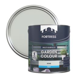 Fortress 2.5Ltr Stone Matt Garden Paint - Screwfix
