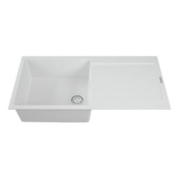 Carysil GD100L-WH 1 Bowl Granite Composite Kitchen Sink White ...