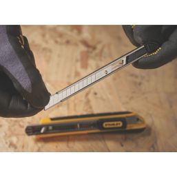 Stanley 0-11-300 9mm Snap-Off Knife Blades 10 Pack - Screwfix