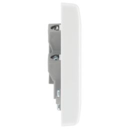 British General 13A Unswitched Fused Spur & Flex Outlet with LED White ...