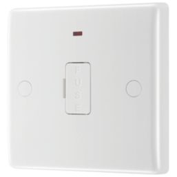 British General 13A Unswitched Fused Spur & Flex Outlet with LED White ...