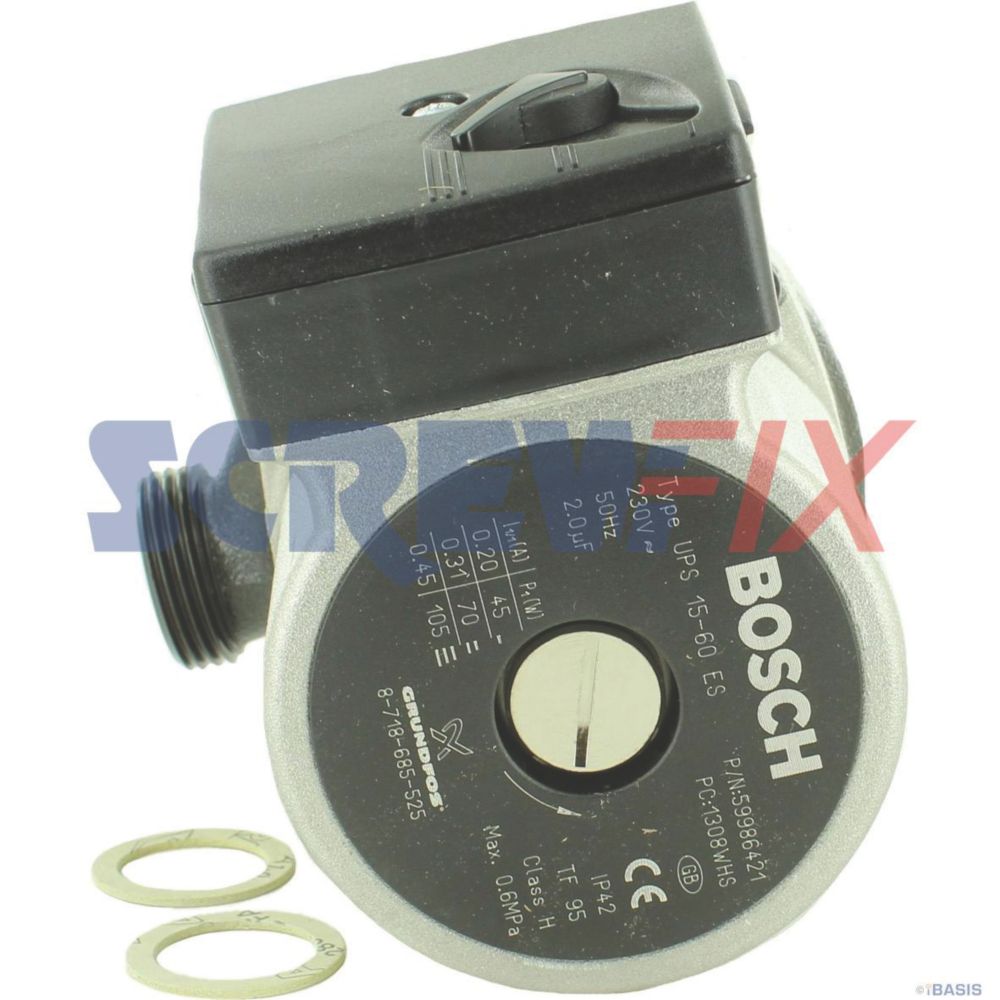 Worcester Bosch 8716120459 PUMP ASSEMBLY UPMO 7M END.S - Screwfix