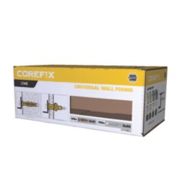 Corefix One Heavy Duty Universal Wall Plugs 8mm x 51mm 100 Pack - Screwfix