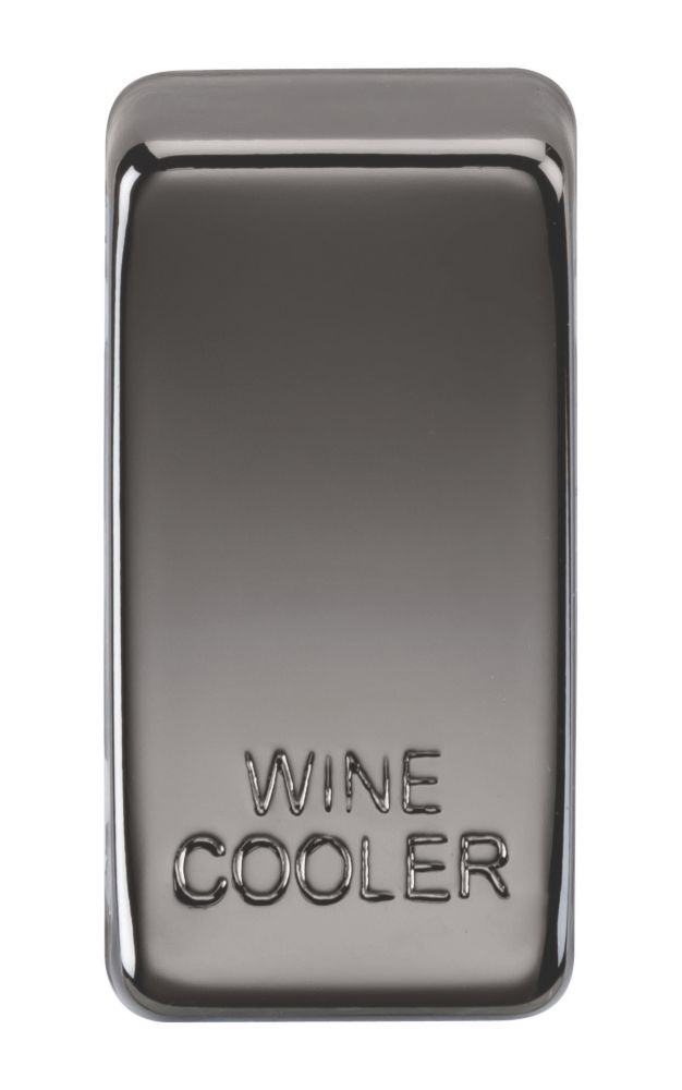 Knightsbridge 'WINE COOLER' Switch Cover Black Nickel - Screwfix
