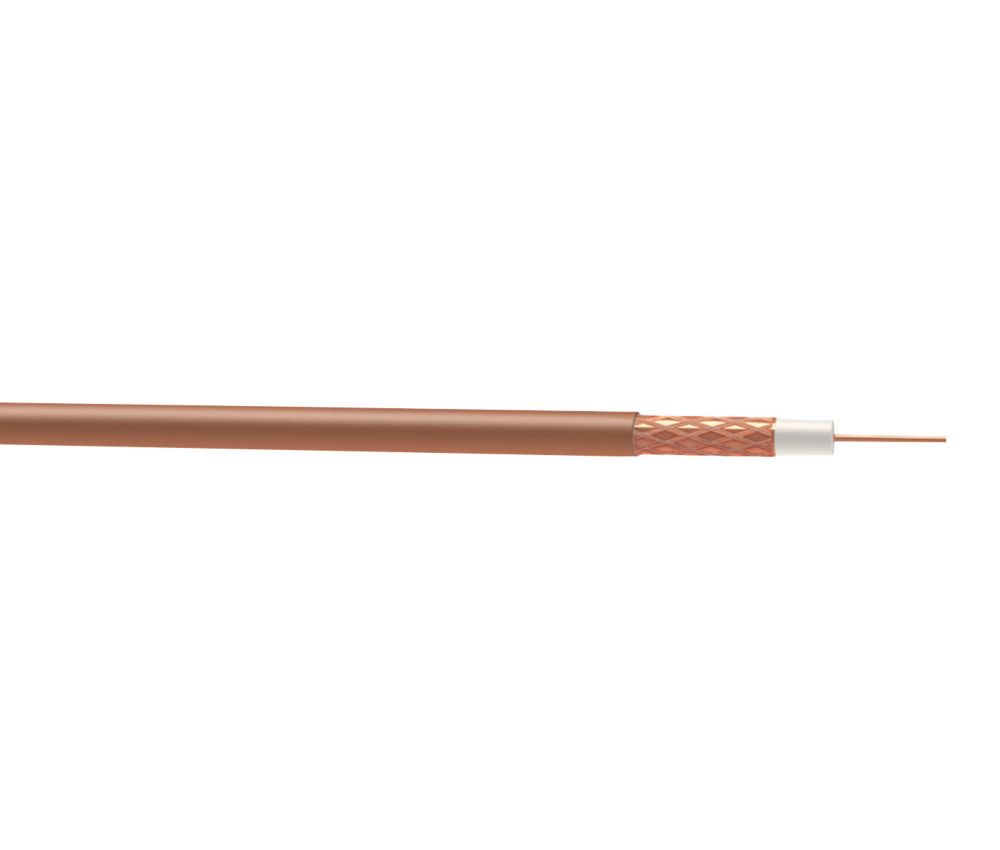 Time GT100 Brown 1-Core Round Coaxial Cable 100m Drum | Cable ...