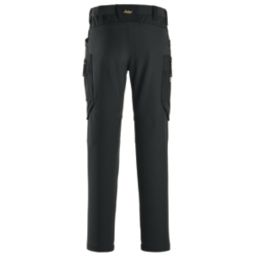 Snickers 6873 Flexiwork Stretch Trousers Black 35" W 32" L - Screwfix