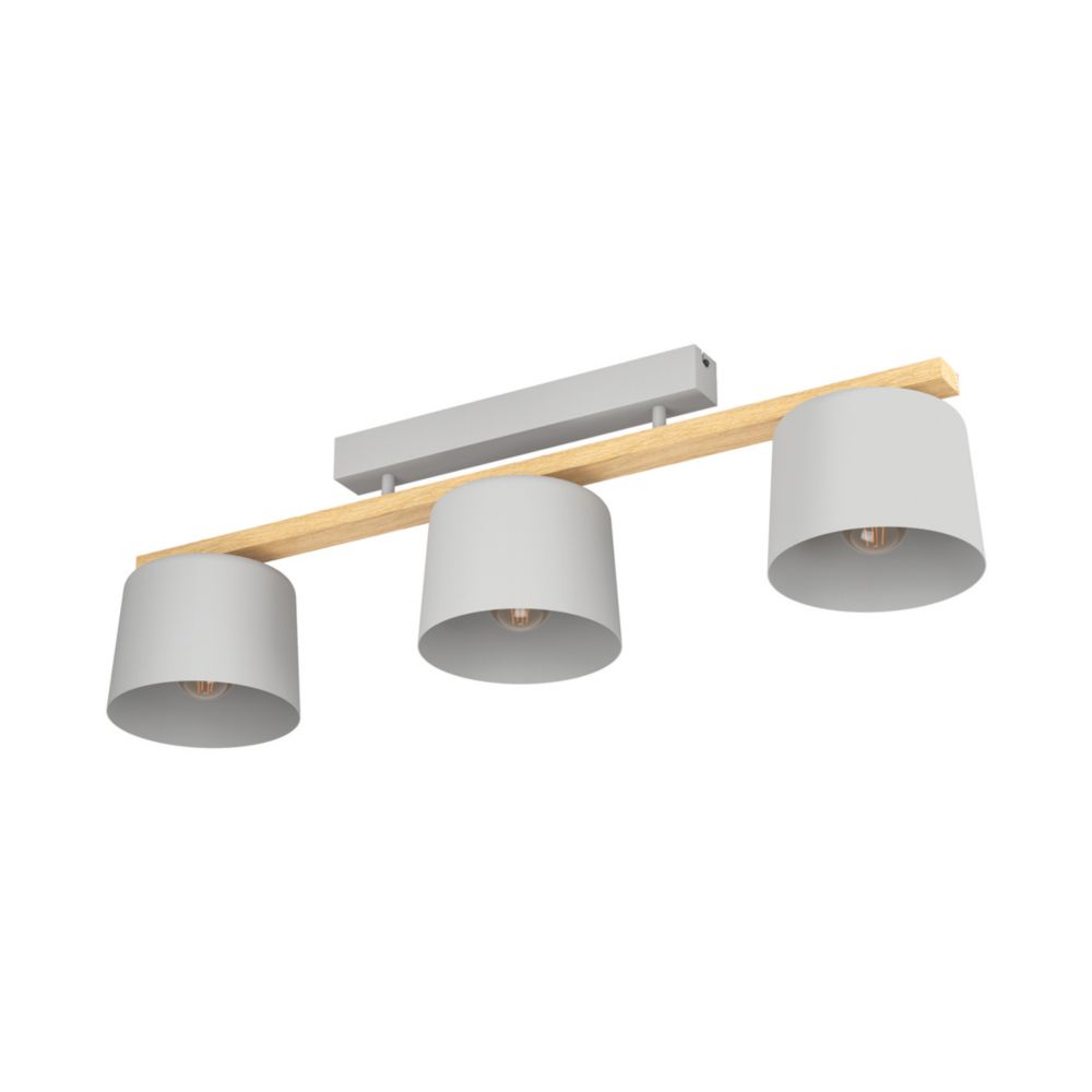 Eglo Mariel Ceiling Light Light Grey / Brown - Screwfix