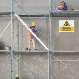 Essentials "Caution Falling Debris" Sign 300mm x 400mm - Screwfix