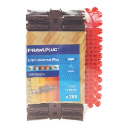 Rawlplug Uno Wall Plugs 384 Pieces - Screwfix