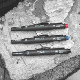 TRACER Medium Tip Mixed Colours Permanent Marker 3 Piece Set - Screwfix