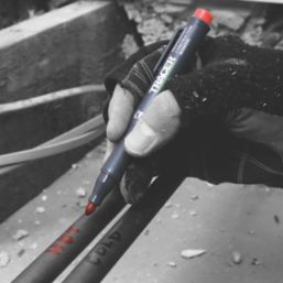 TRACER Medium Tip Mixed Colours Permanent Marker 3 Piece Set - Screwfix