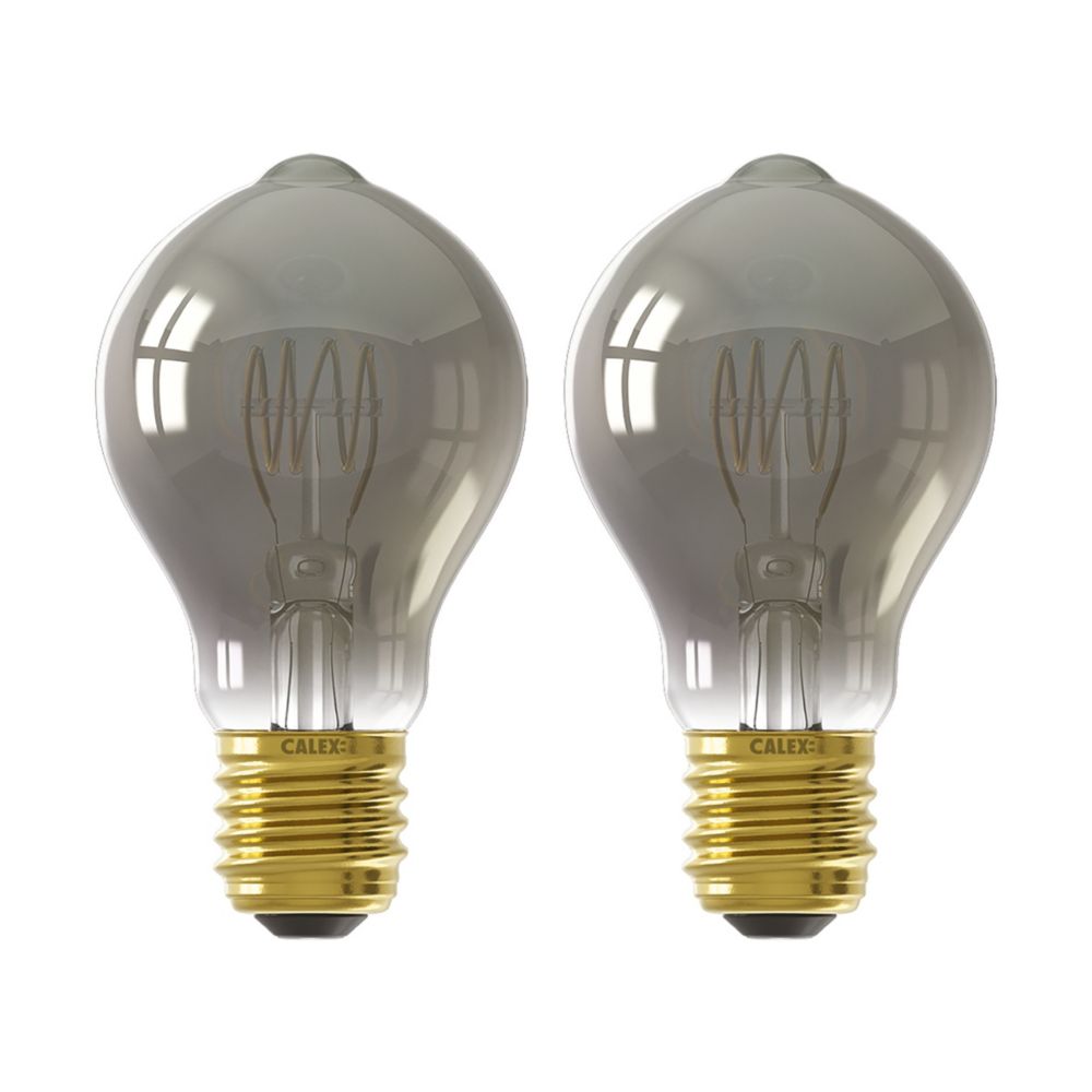Calex Flex Titanium E27 A60 LED Light Bulb 136lm 4W 2 Pack - Screwfix