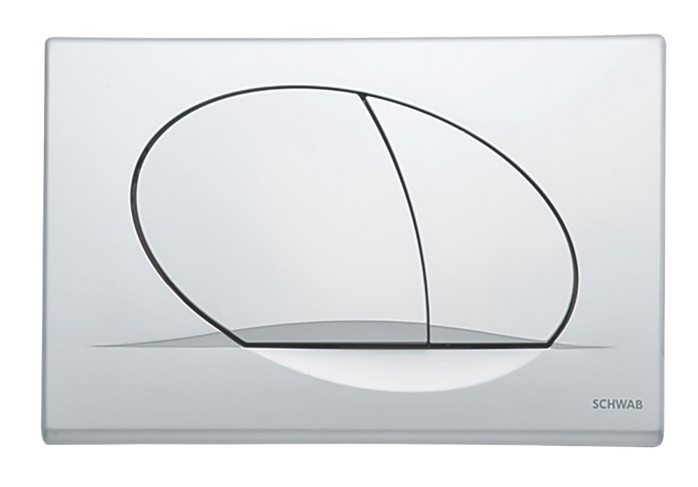 Fluidmaster Schwab Ovate Duo 257421 Dual-Flush Flushing Plate Matt ...