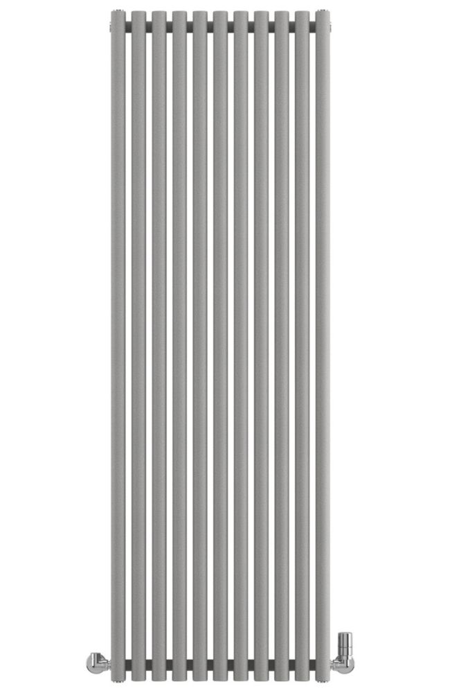 Terma 1800mm x 590mm 4297BTU Grey / Silver Vertical Designer Radiator ...