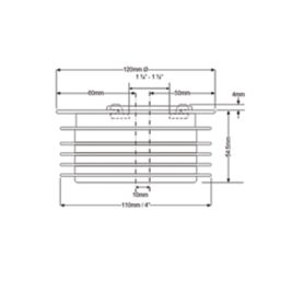McAlpine Push-Fit 1-Inlet Offset Drain Connector 110mm - Screwfix