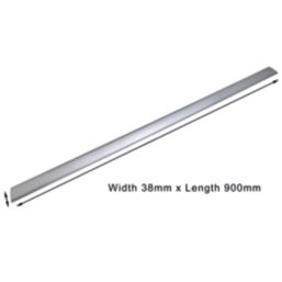 Self-Adhesive Cover Strip Silver 900mm x 38mm - Screwfix