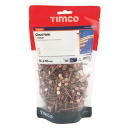Timco Clout Nails Self-Finish Copper 2.65mm x 38mm 1kg Pack - Screwfix