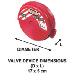 Master Lock Gate Valve Rotating Lockout 6 1/2"-4" - Screwfix