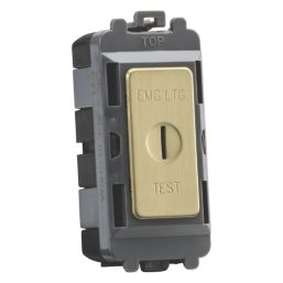 Knightsbridge 20AX Grid DP Emergency Lighting Test Key Switch Brushed ...