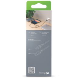 GP Batteries USB-C to USB-C Charging Cable 1m - Screwfix