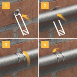 D-Line Safe-D Fire Rated Adjustable Clips 16-21mm² Silver 20 Pack ...