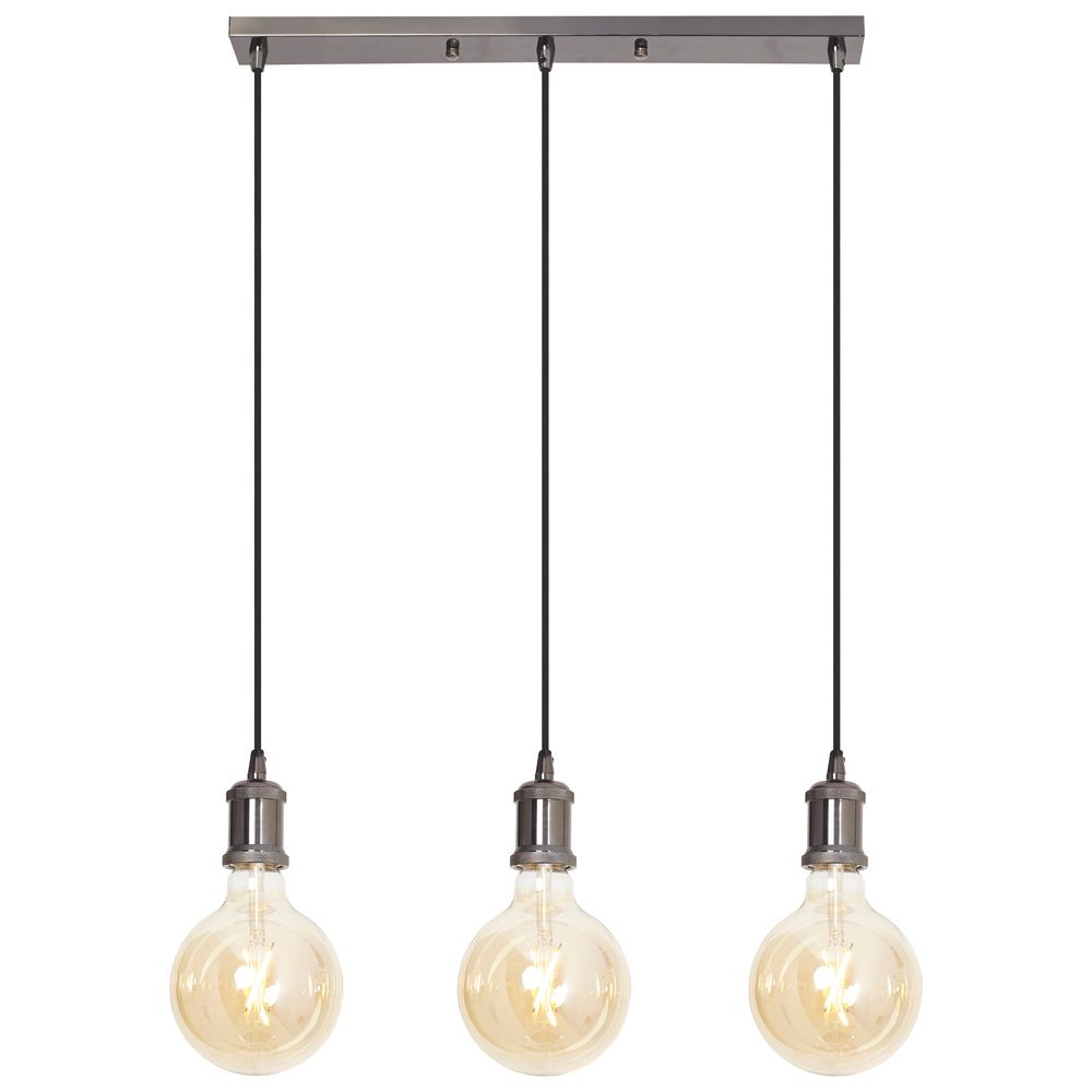 4lite WiZ Connected LED 3-Way Bar Smart Pendant Light Blackened Silver ...
