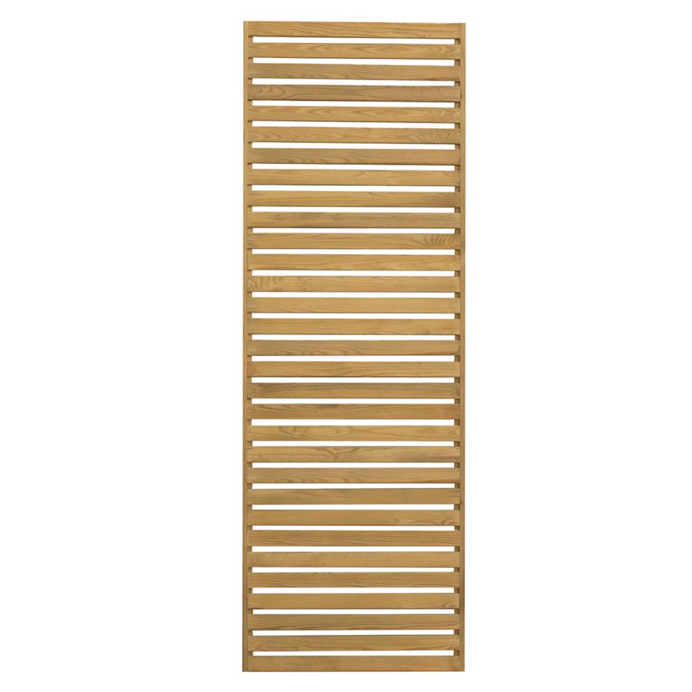 Forest Softwood Rectangular Slatted Trellis 2' x 6' 5 Pack - Screwfix