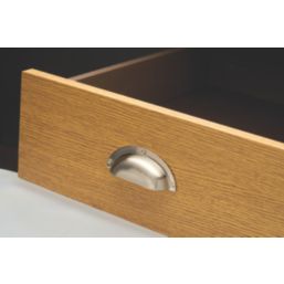 Elite Knobs & Handles Shell Pull Handle Brushed Nickel 94mm - Screwfix