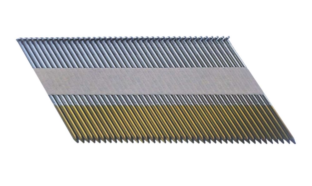 Easyfix Bright 34º Collated Nails Smooth Shank 3.1mm x 90mm 2200 Pack ...