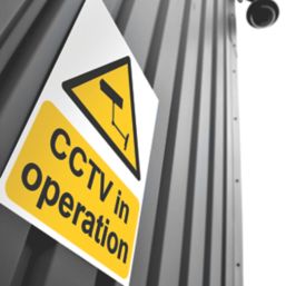 Essentials "CCTV In Operation" Sign 210mm x 148mm - Screwfix