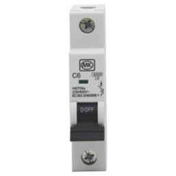 MK Sentry 6A SP C Curve MCB - Screwfix
