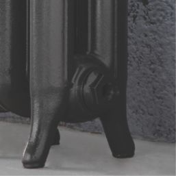 Arroll 748mm x 794mm 3780BTU Black Cast Iron 2 Column Radiator - Screwfix