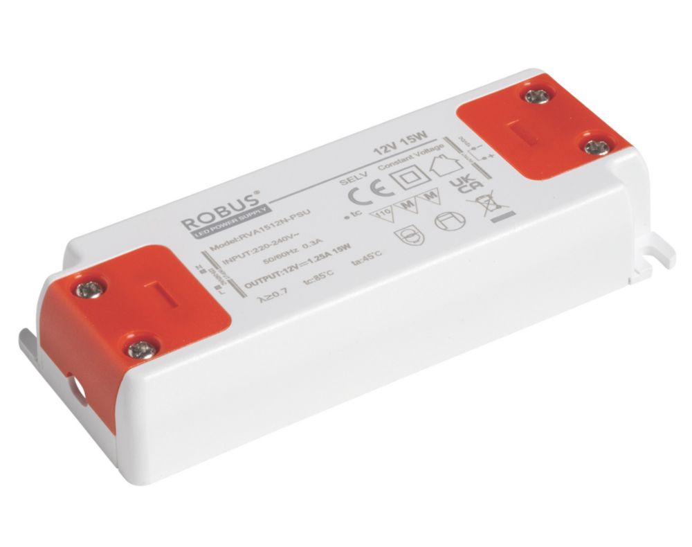 Robus Vegas 12V Constant Voltage LED Driver 60W - Screwfix