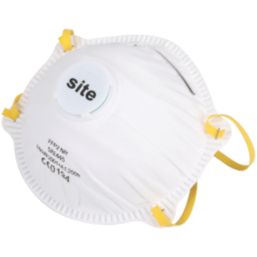 Site Moulded Valved Masks P2 10 Pack - Screwfix