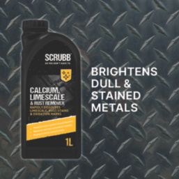 Scrubb Calcium, Limescale & Rust Remover 1Ltr - Screwfix