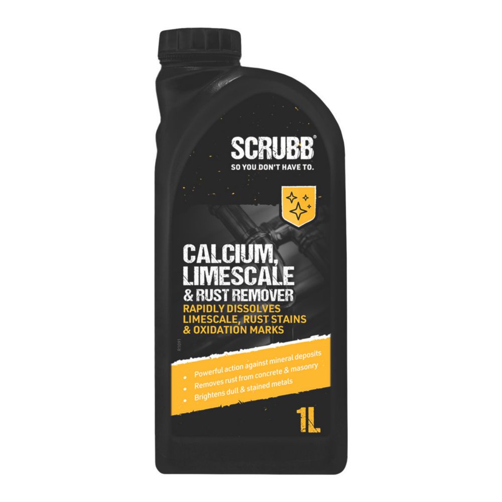 Scrubb Calcium, Limescale & Rust Remover 1Ltr - Screwfix