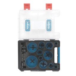 Erbauer 11-Saw Multi-Material Holesaw Set - Screwfix