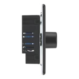 LAP 1-Gang 2-Way LED Dimmer Switch Matt Black with Colour-Matched ...