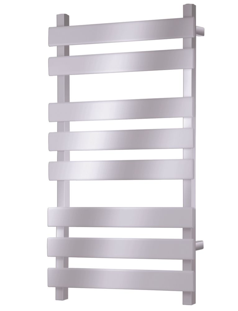 Towelrads 800mm x 500mm 853BTU Chrome Flat Designer Towel Radiator ...