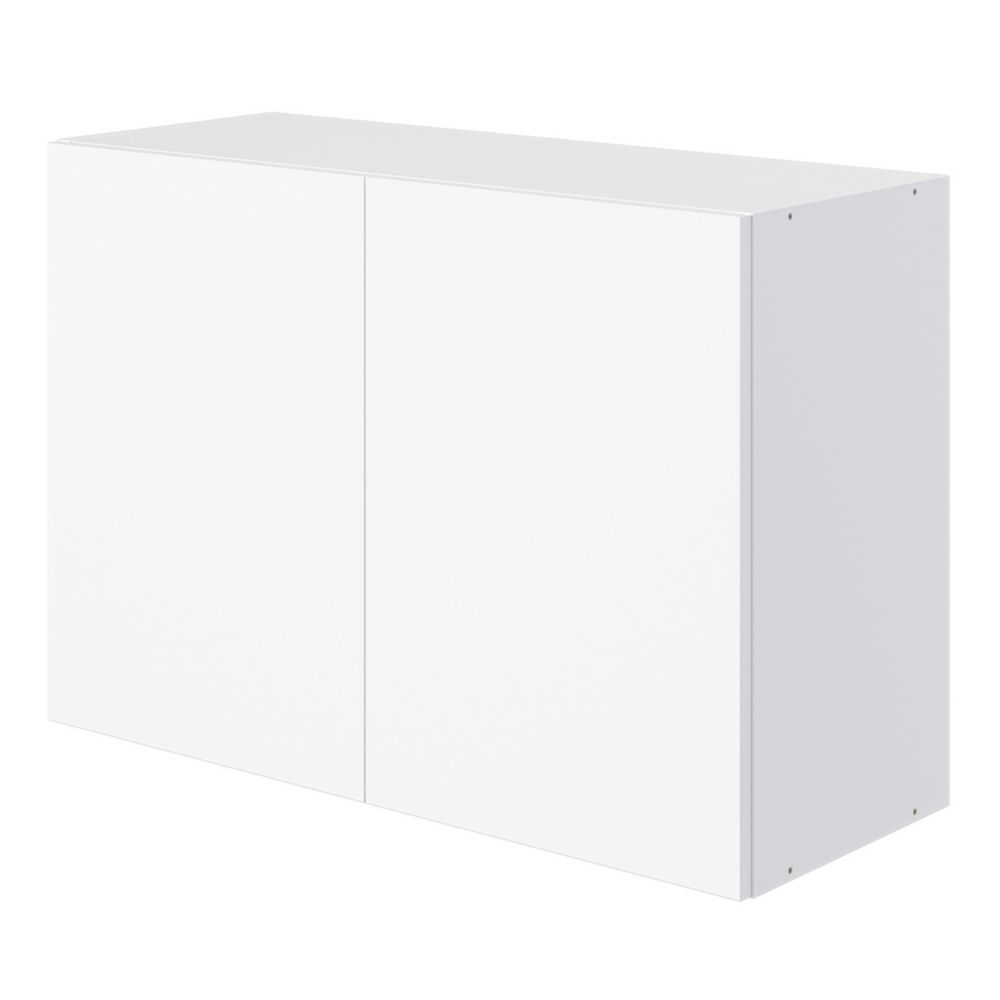 Pragma 2-Door Matt White 800mm x 320mm x 550mm Flat Packed Kitchen Wall ...
