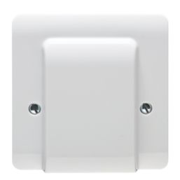 Crabtree Instinct 50A Unswitched Cooker Outlet Plate White - Screwfix