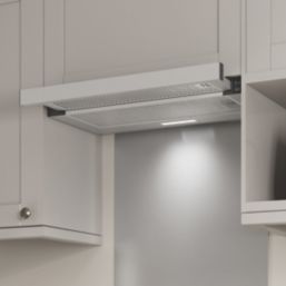 Essentials Cooker Hood 598mm Stainless Steel - Screwfix